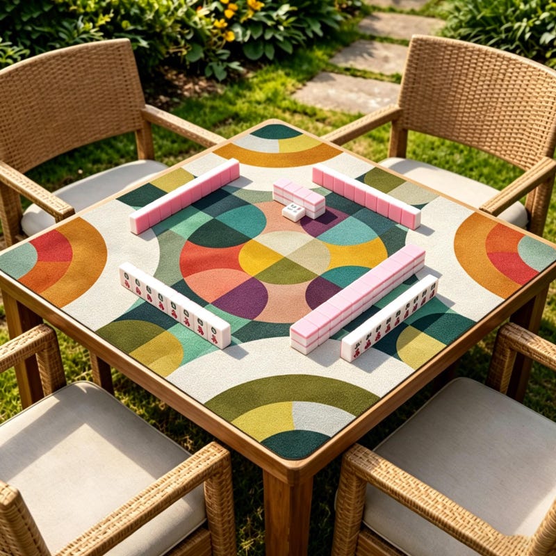 Geometric Mahjong Mat - Etsy