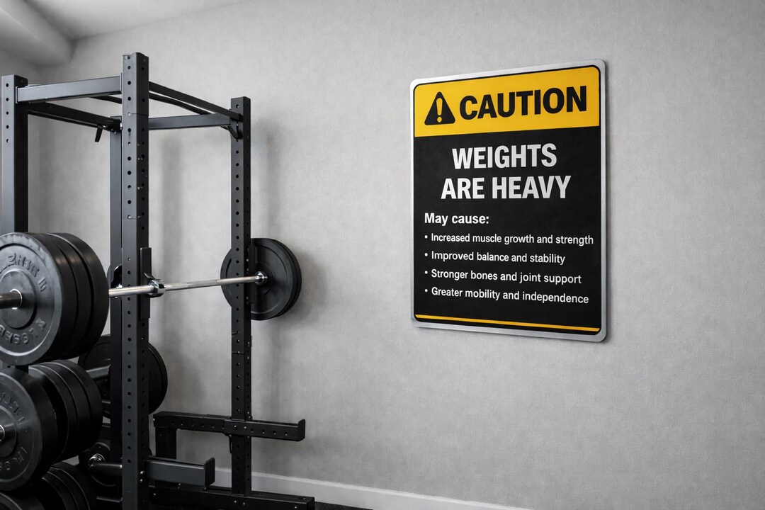 Caution Weights Are Heavy Gym Sign – Osha-style Metal Gym Wall Decor - Etsy