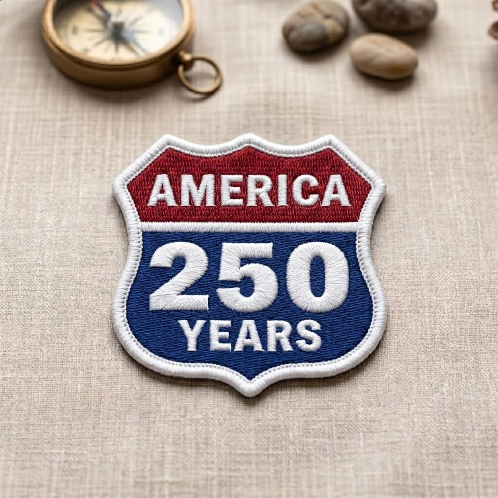 America 250 Years Patch, Patriotic USA Embroidered Patch, America ...