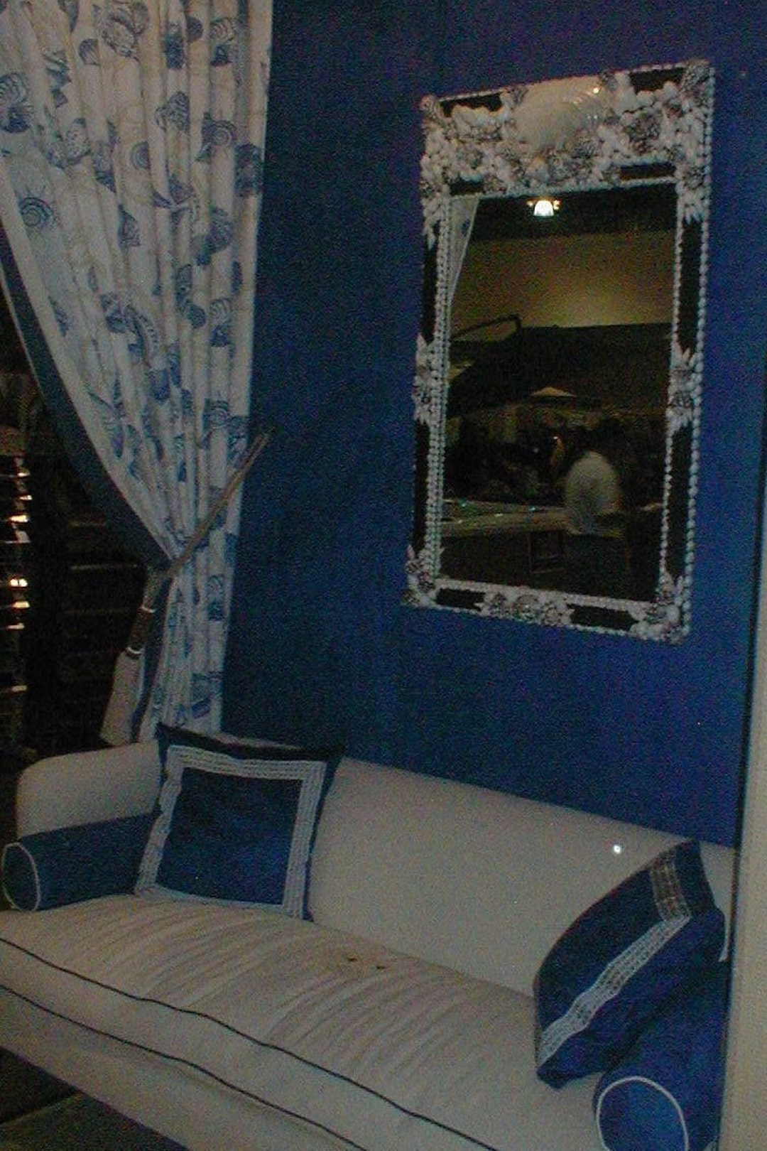 Natural Sea Shell Mirror With Black & White Shells - Etsy