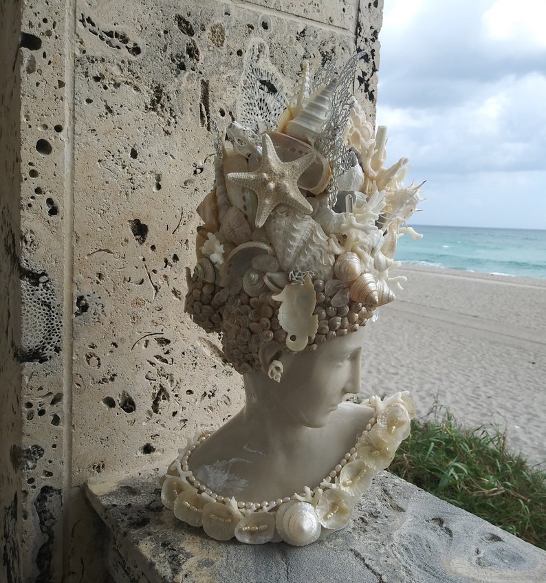 Venus, Goddess of the Sea With Natural Shells WHITE - Etsy