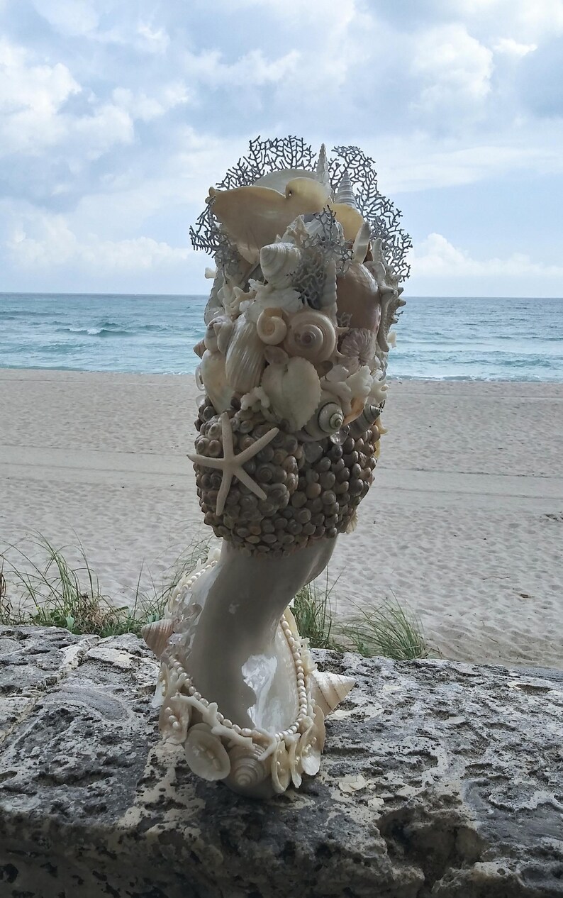 Venus, Goddess of the Sea With Natural Shells WHITE - Etsy