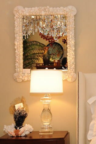 Natural Sea Shell Mirror With Black & White Shells - Etsy