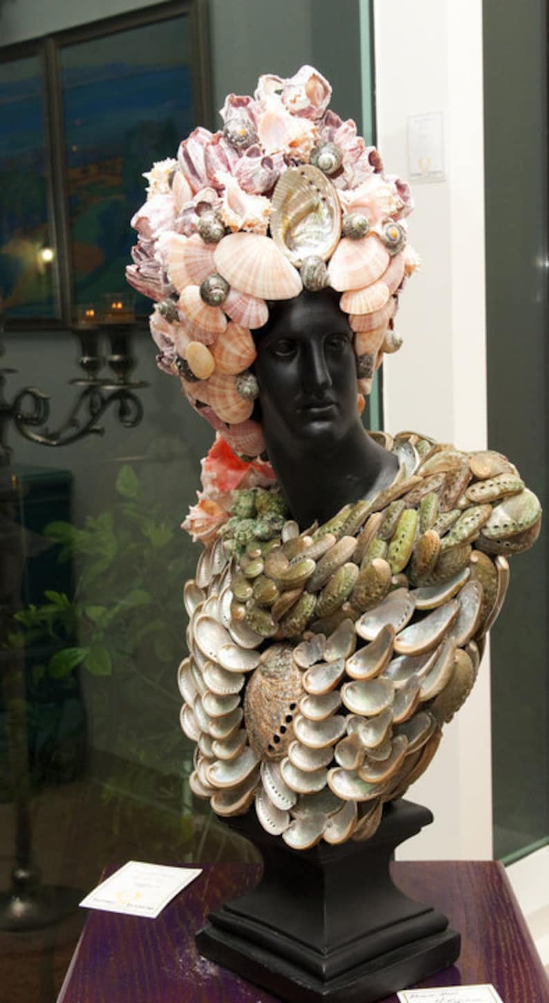 Sea Shell Bust Coquillage Inspired by VIZCAYA MUSEUM and GARDENS . - Etsy