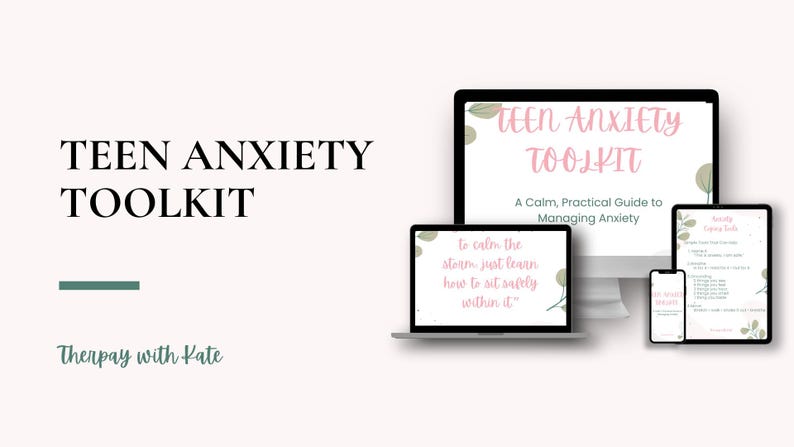 Teen Anxiety Toolkit Printable | Anxiety Coping Skills for Teens | Calm ...