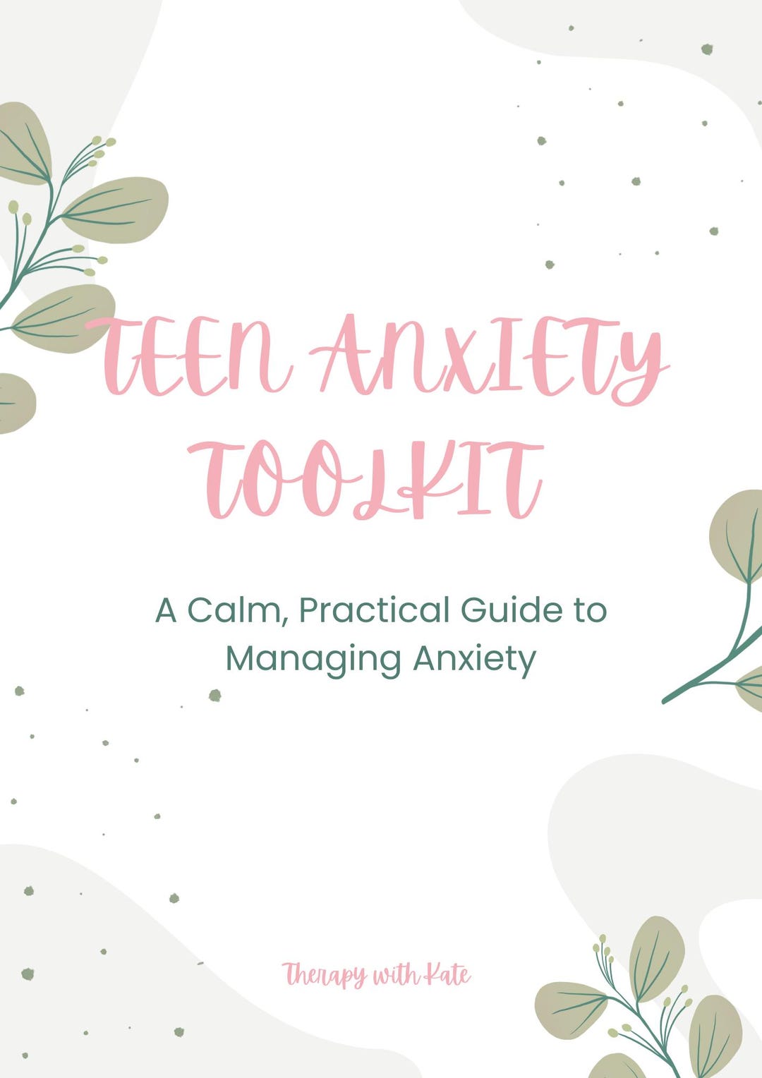 Teen Anxiety Toolkit Printable | Anxiety Coping Skills for Teens | Calm ...