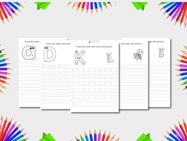 Alphabet Tracing Worksheets for Preschool | A–Z Letter Practice ...