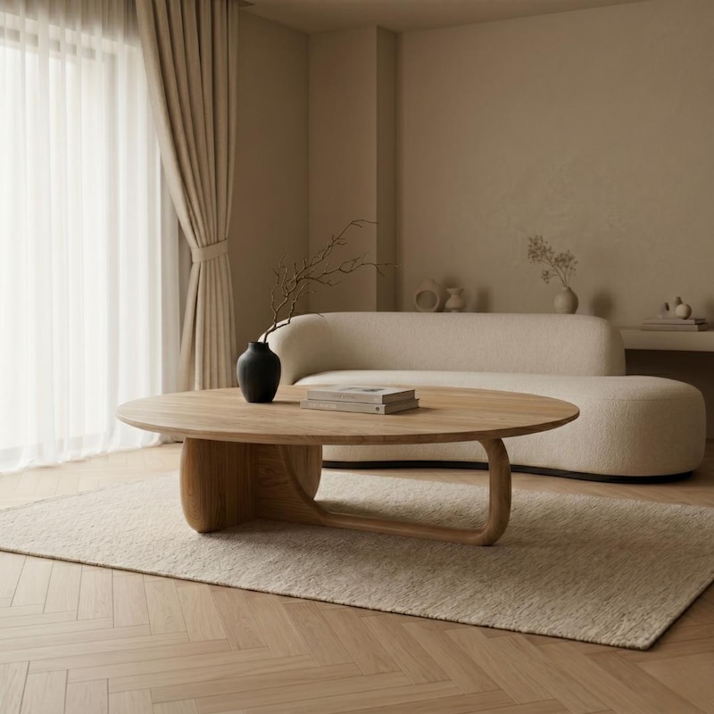 Organic Oak Coffee Table - Etsy