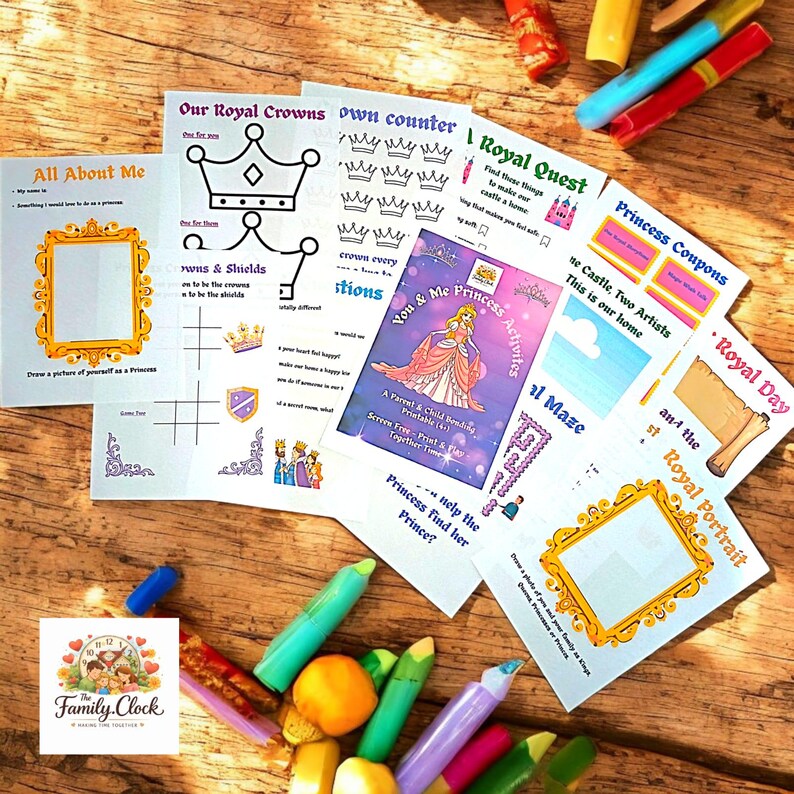 Parent & Child Princess Activity Pack | Family Bonding Activities ...