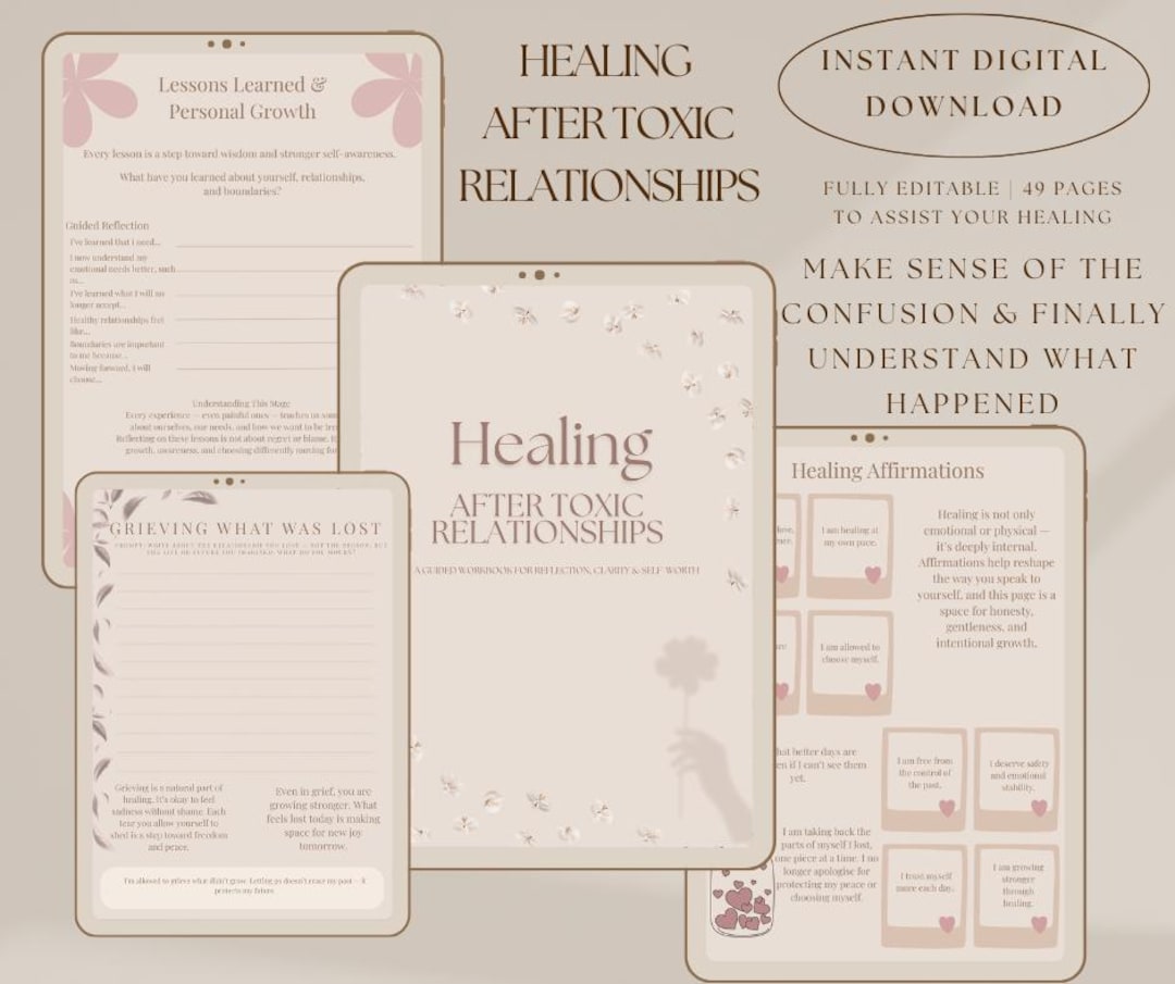 Healing After| Toxic Relationship Workbook| Gaslighting Recovery ...