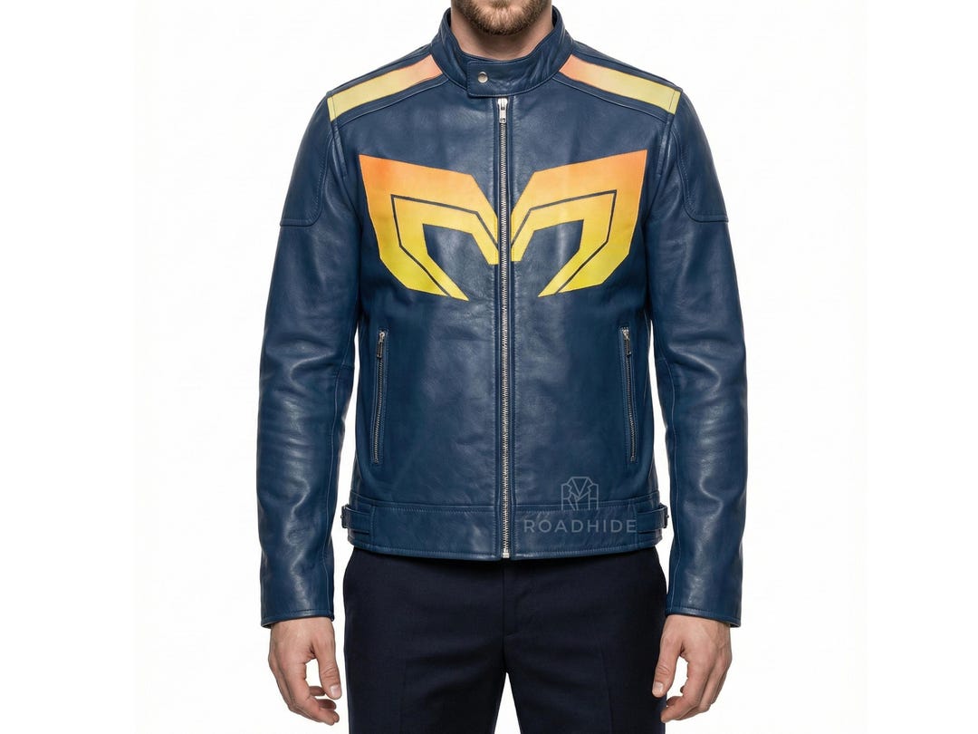 Dispatch Mecha Man Leather Jacket | Robert Robertson Cosplay Costume ...