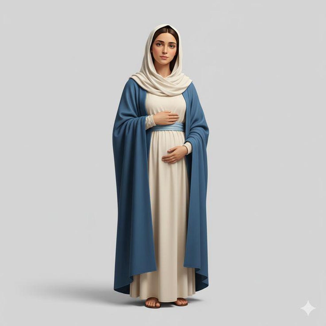 Mary Magdalene Biblical Costume, Holy Land Jesus Era Robe, Religious ...