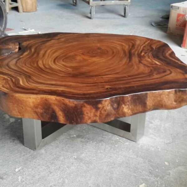 Tree Slab Coffee Table - Etsy UK