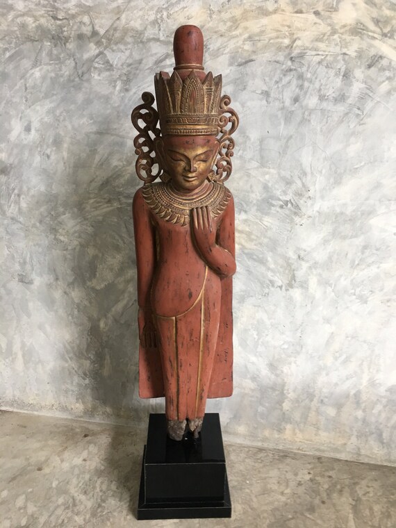 Extremely Rare Antique 19th Century Life Size Pagan Teak Wood | Etsy