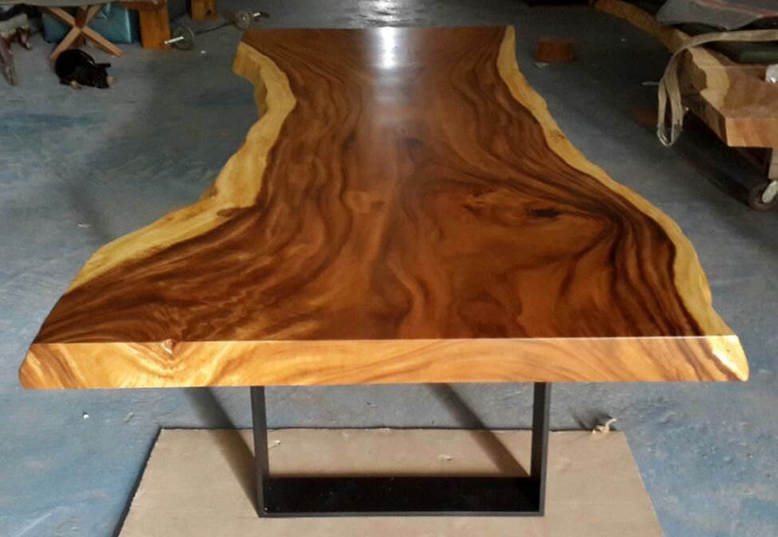 Rare Live Edge Slab Dining Table or Conference Table 9.8ft in - Etsy