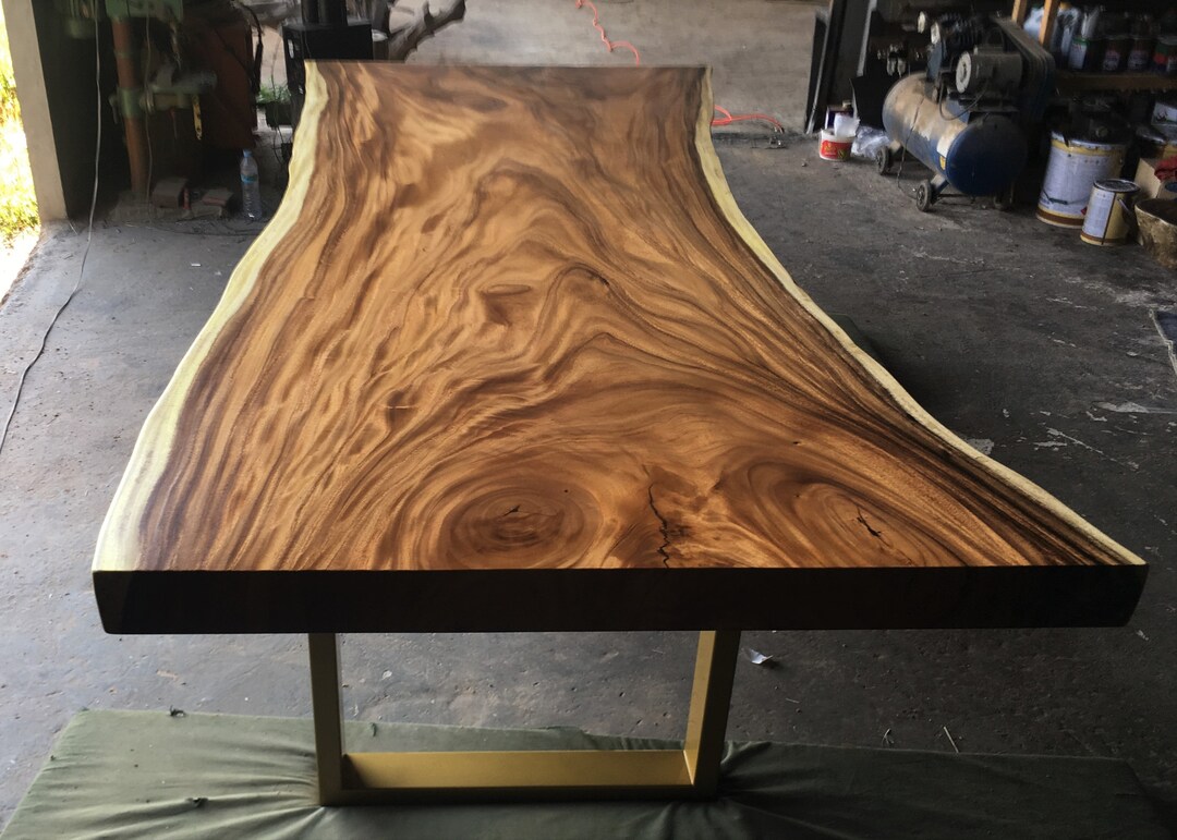 Rare Live Edge Slab Dining Table or Conference Table 9.8ft in Length ...