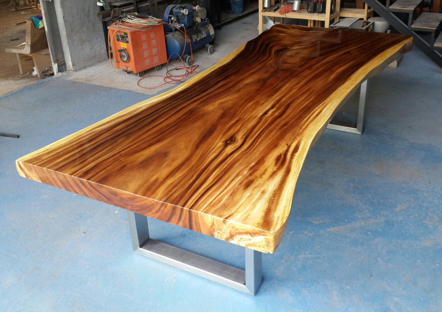Rare Live Edge Slab Dining Table or Conference Table 9.8ft in Length ...