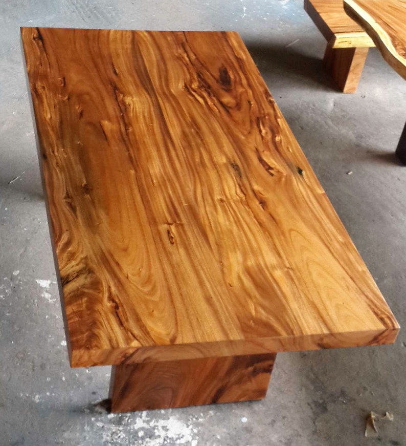 Straight Edge Table, Dining Table, Live Edge Conference Table, Acacia ...