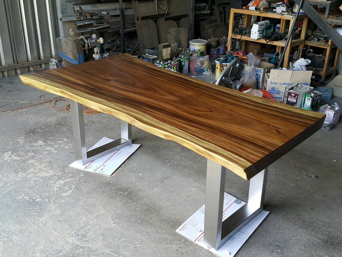 Live Edge Slab Dining Table 7ft in Length Grade AAA Reclaimed - Etsy