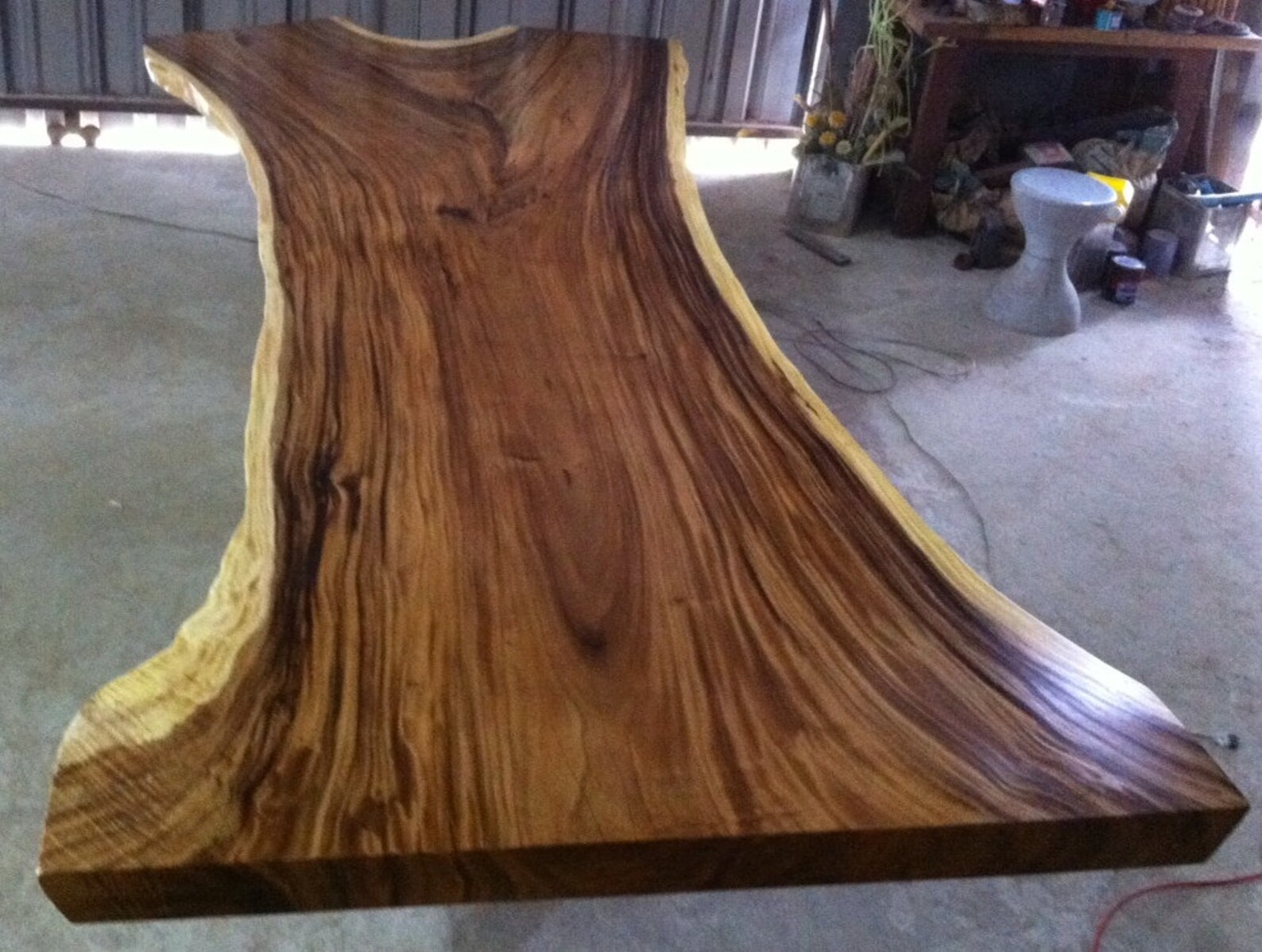 Rare Live Edge Slab Large 11ft in Length Dining Table or Conference ...