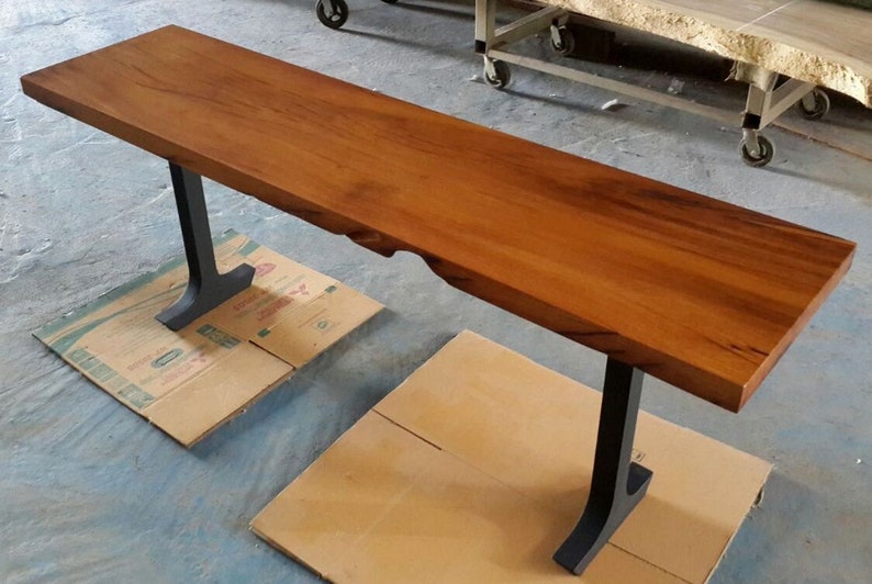 Rare Live Edge Console Table Reclaimed Solid Single Slab - Etsy