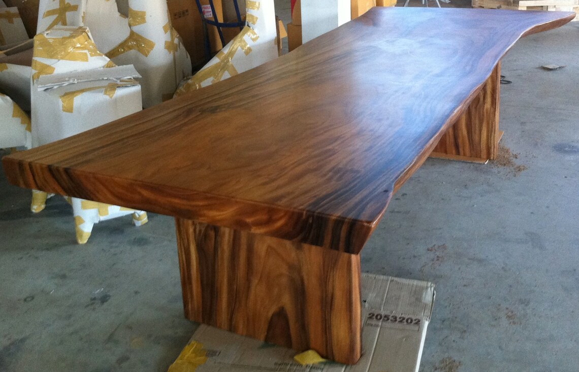 Rare Live Edge Slab Dining Table or Conference Table 9.8ft in | Etsy