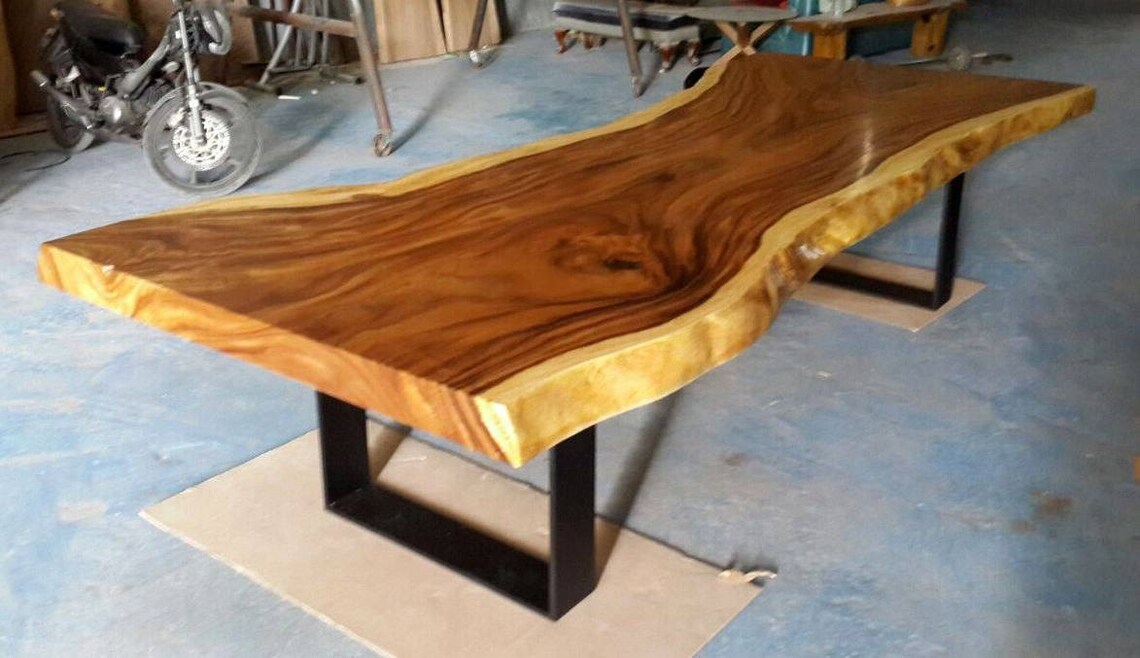 Rare Live Edge Slab Dining Table or Conference Table 9.8ft in - Etsy