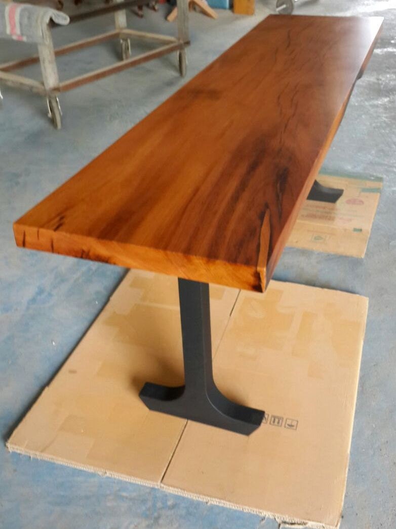 Rare Live Edge Console Table Reclaimed Solid Single Slab - Etsy