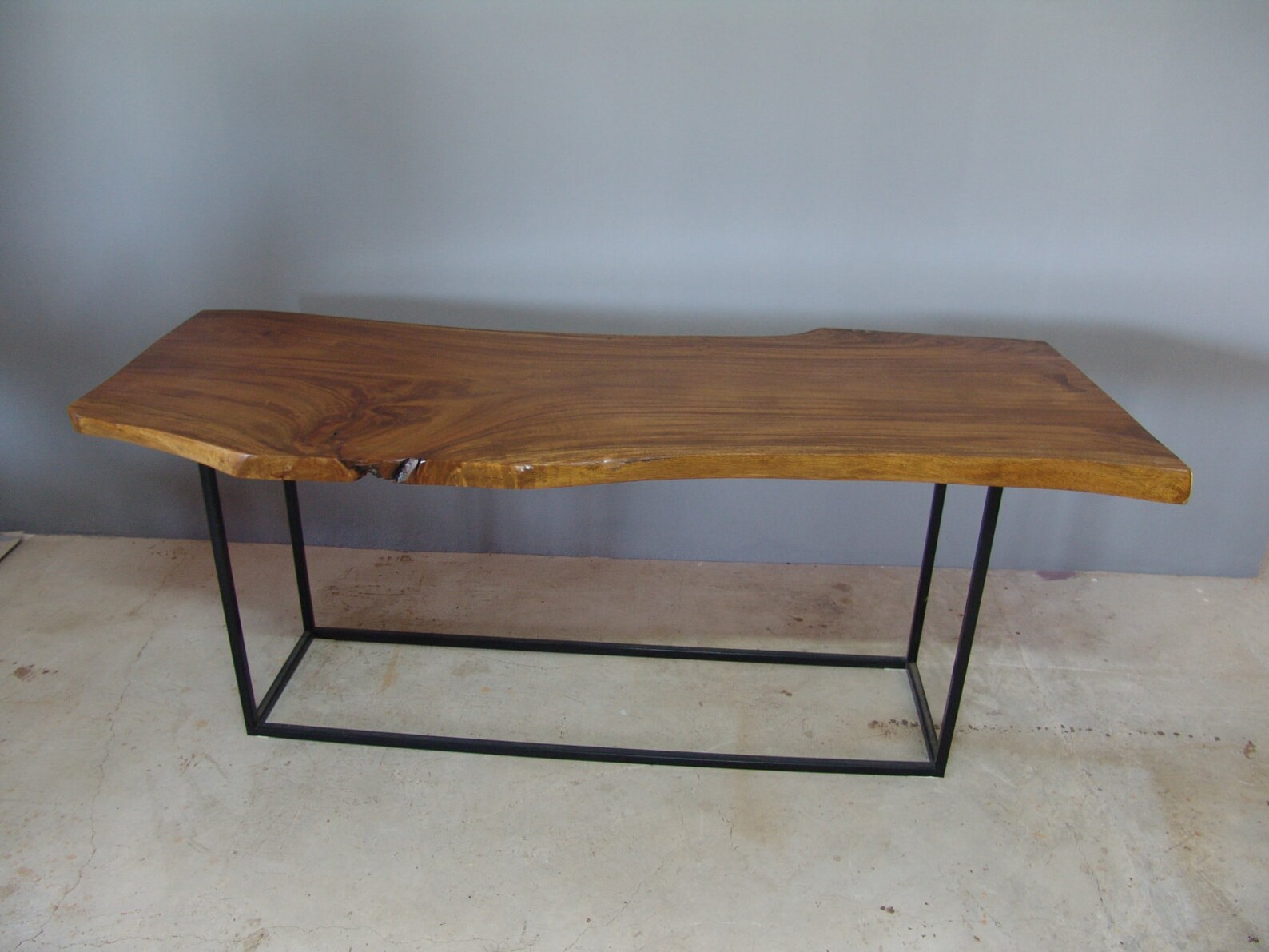 Live Edge Console Table Reclaimed Golden Acacia Wood Single Slab ...