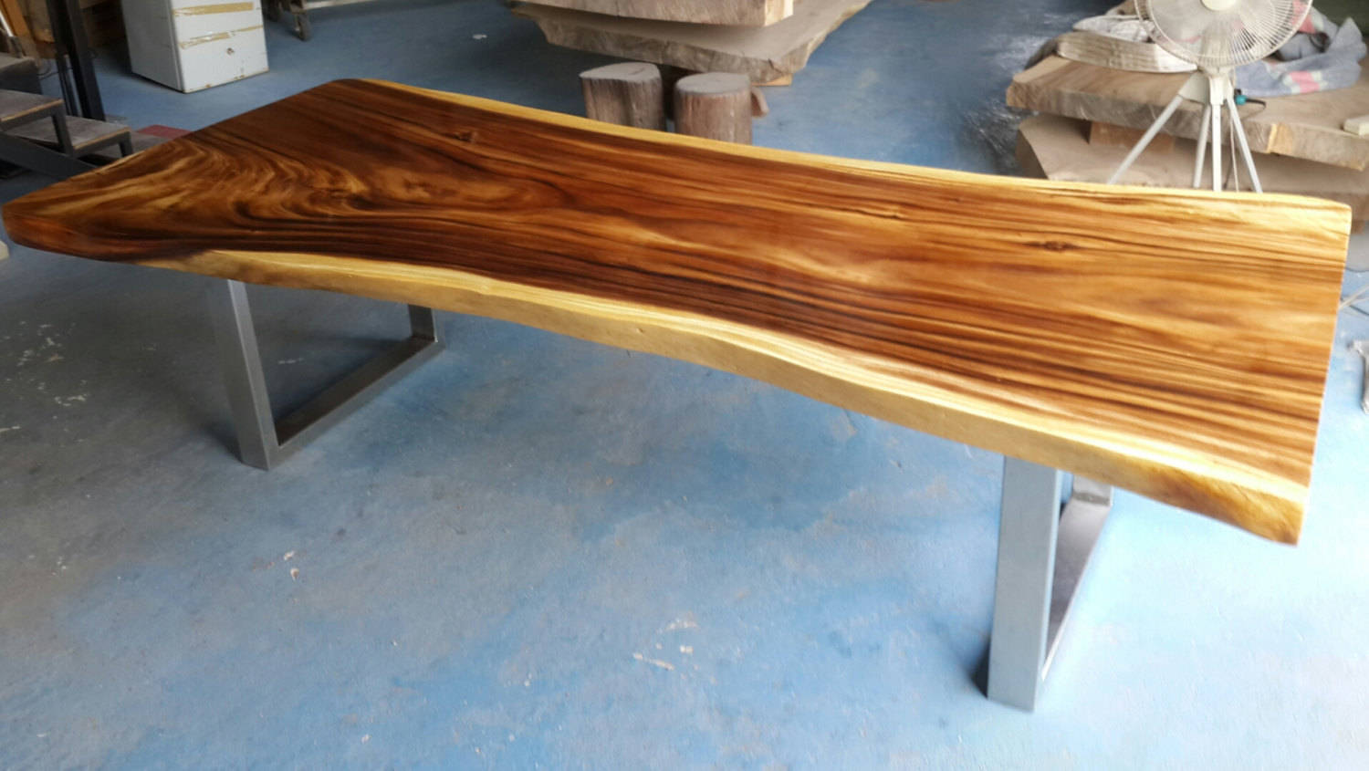 Rare Live Edge Slab Dining Table or Conference Table 9.8ft in Length ...