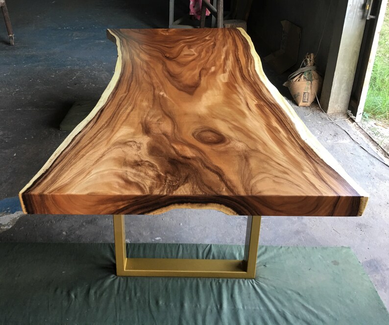 Rare Live Edge Slab Dining Table or Conference Table 9.8ft in Length ...