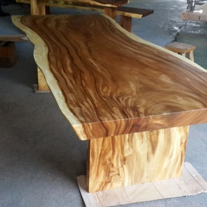 Rare Live Edge Slab Dining Table or Conference Table 9.8 Ft Length ...