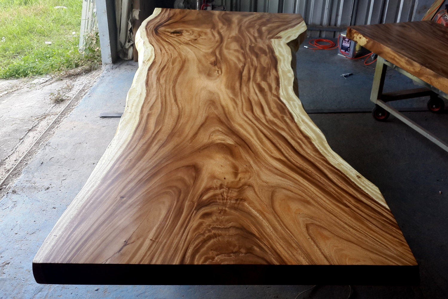 Rare 156" Long Large Live Edge Slab Dining Table or Conference Table ...