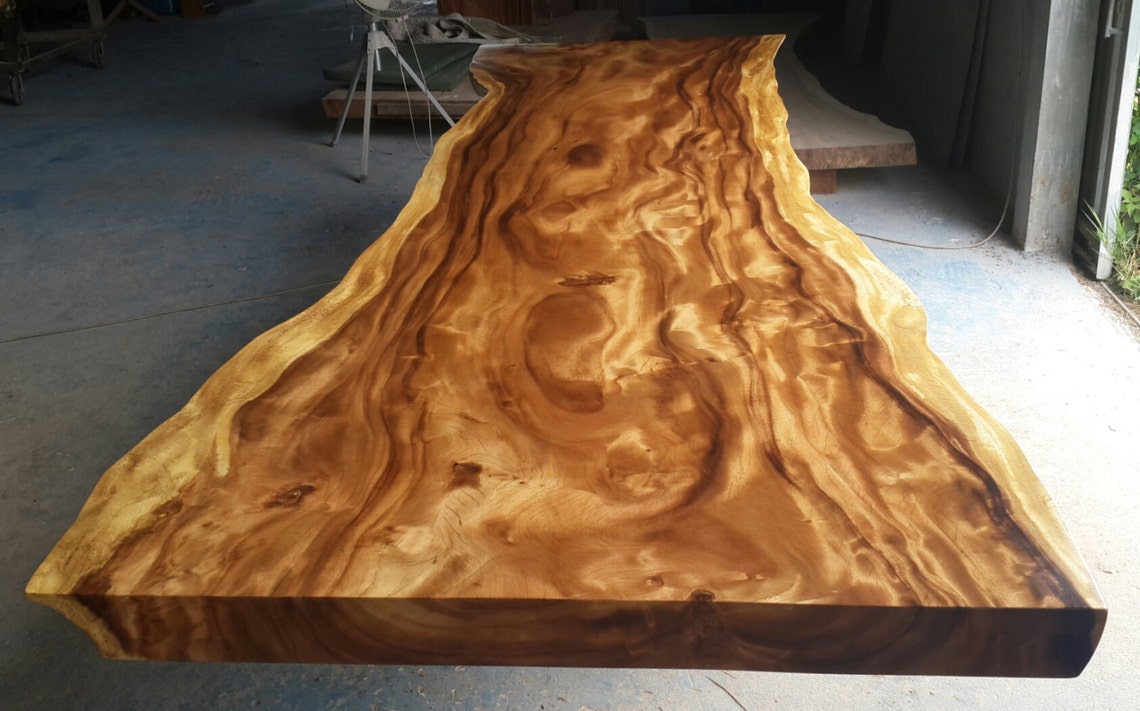 Rare Large Live Edge Slab Dining Table or Conference Table - Etsy