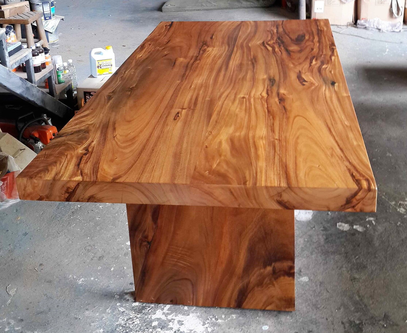 Straight Edge Table, Dining Table, Live Edge Conference Table, Acacia ...