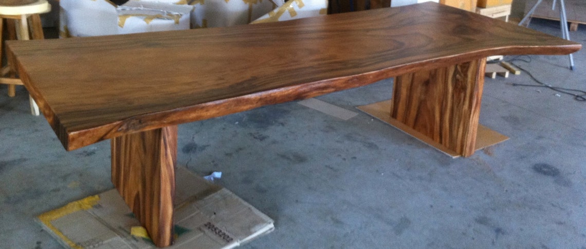 Rare Live Edge Slab Dining Table or Conference Table 9.8ft in - Etsy