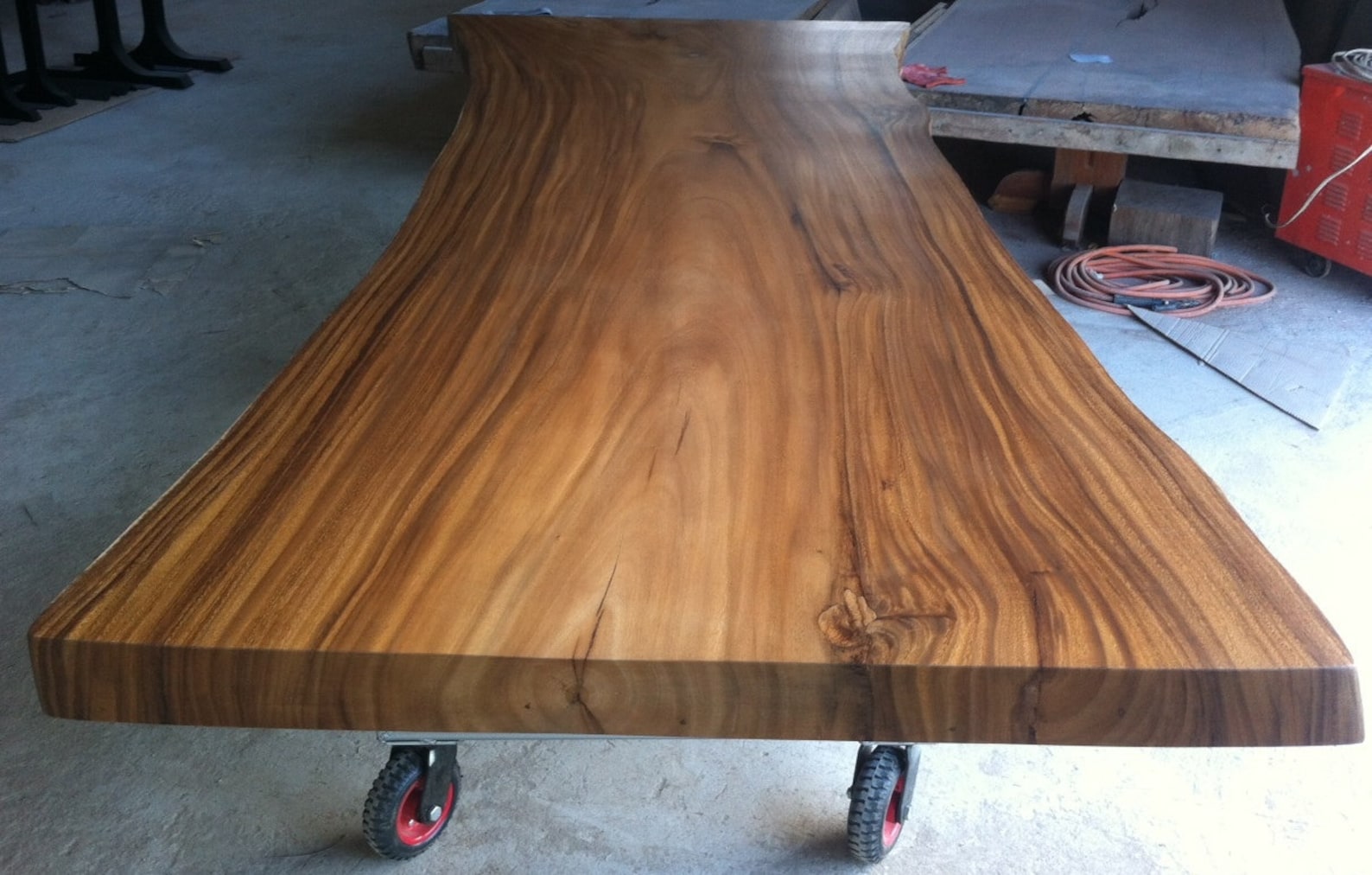 Live Edge Custom Made Dining Table Reclaimed Golden Acacia | Etsy