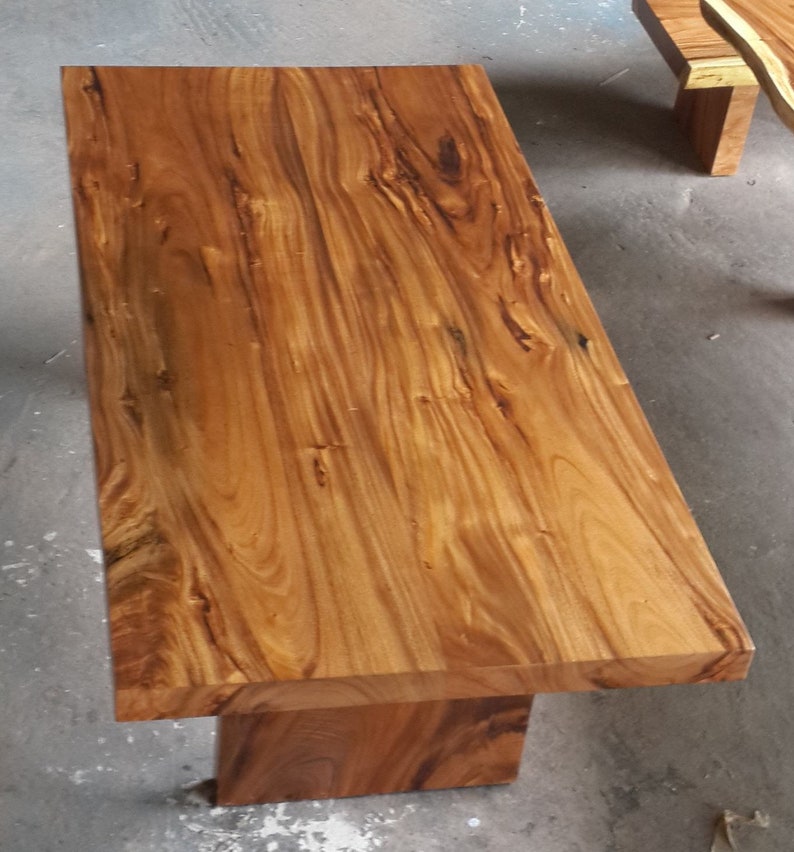 Straight Edge Table, Dining Table, Live Edge Conference Table, Acacia ...