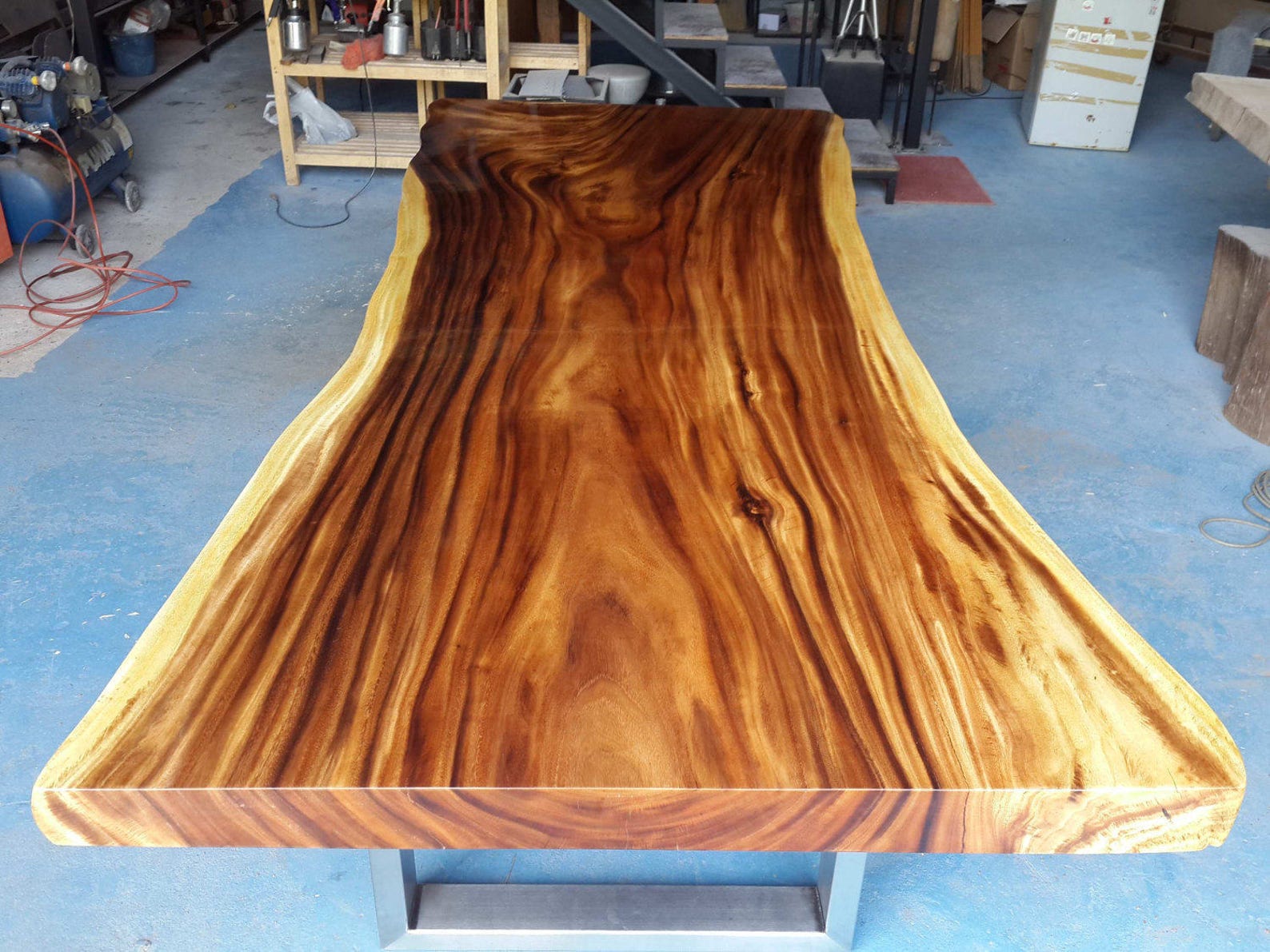 Rare Live Edge Slab Dining Table or Conference Table 9.8ft in Length ...