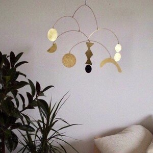 Brass Kinetic Mobile for Modern Interior - Etsy