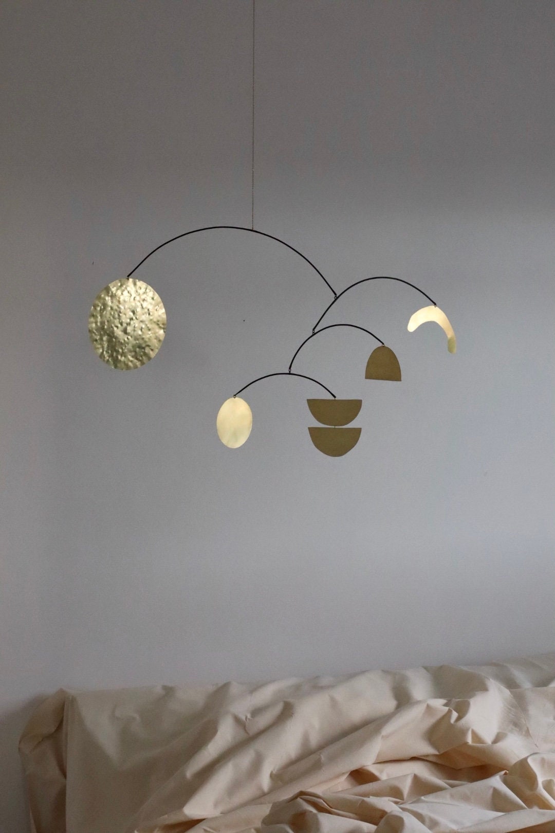 Modern Kinetic Brass Mobile for Modern Interior - Etsy