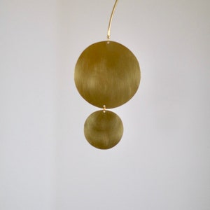 Brass Kinetic Mobile, Modern Geometric Hanging Art - Etsy