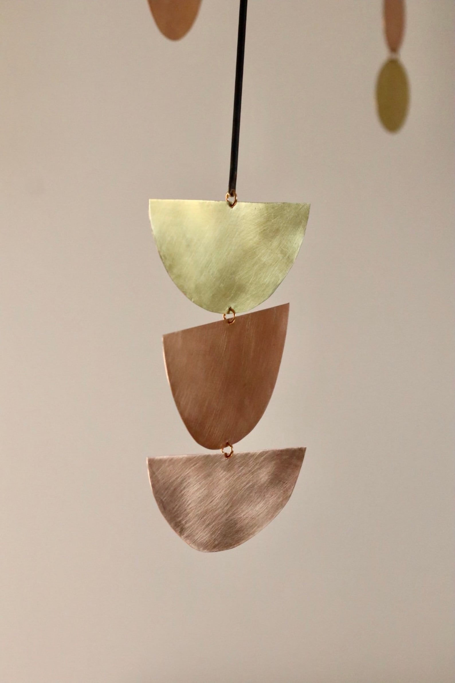 Modern Kinetic Brass and Bronze Mobile for Modern Interior - Etsy