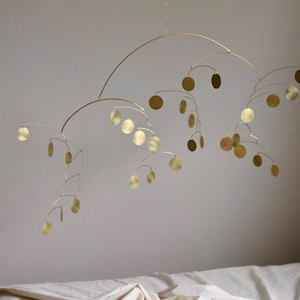 Handmade Brass Kinetic Mobile for Modern Interior - Etsy