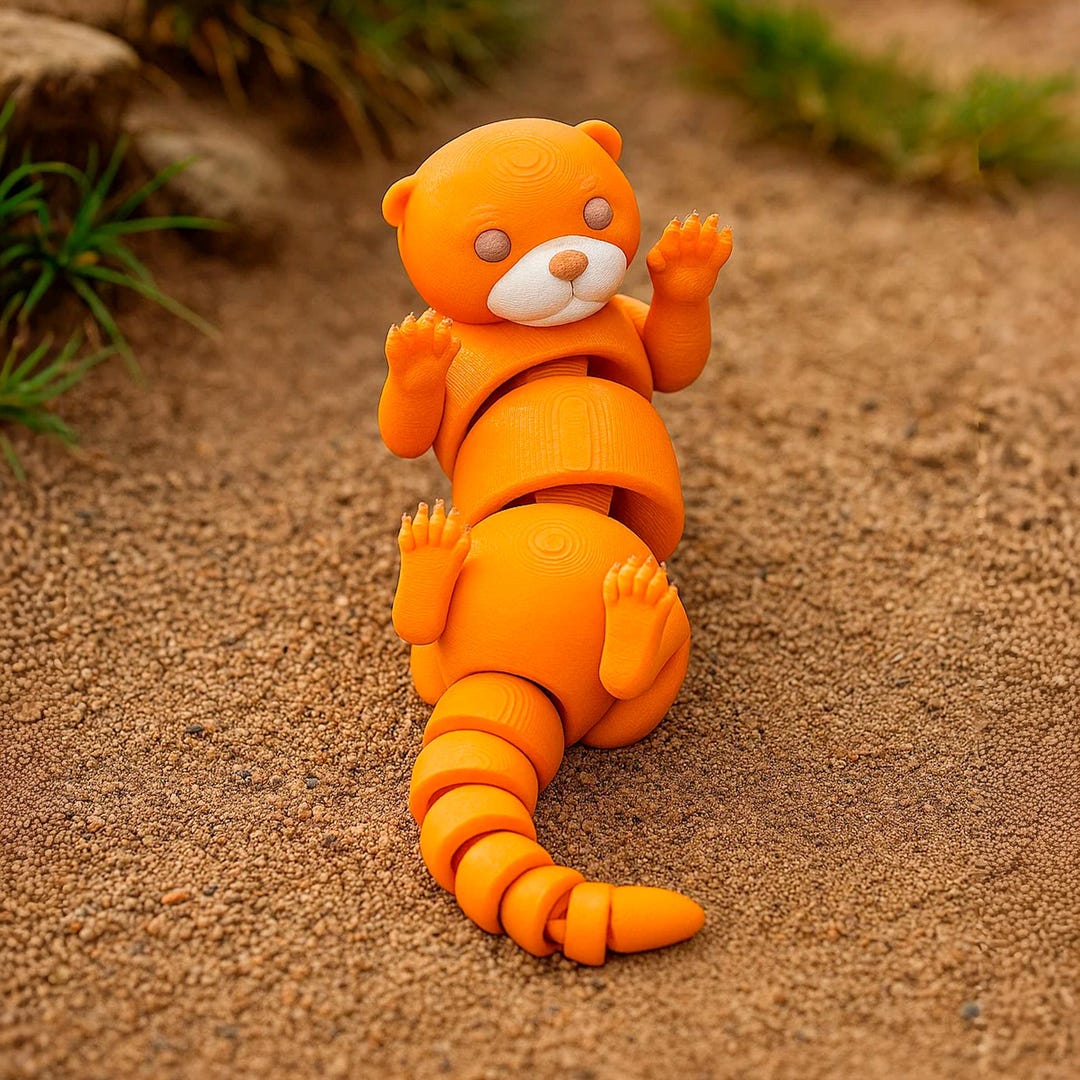 Articulated Otter Figure • 3d-printed Flexi Toy - Etsy