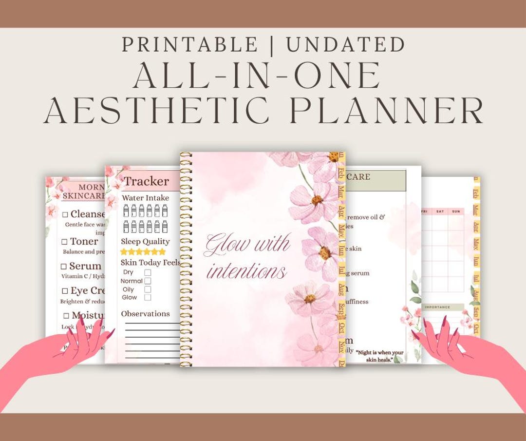 Undated Digital Planner, All-in-one Journal, Goodnotes Template ...
