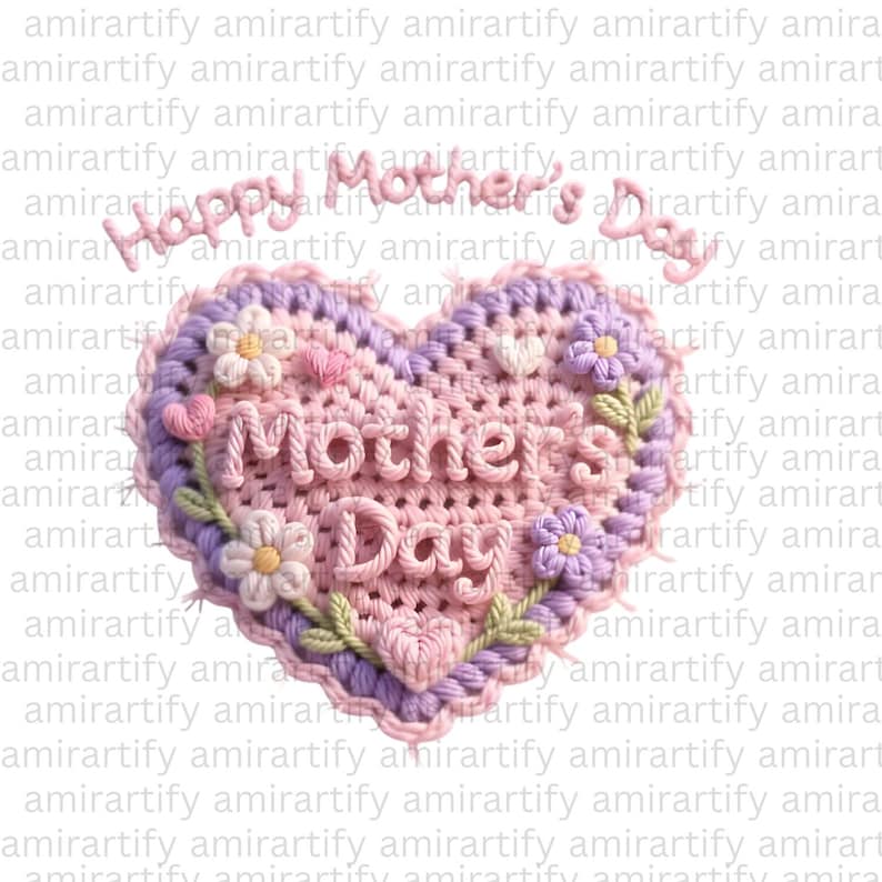 Mama & Mom Life Clipart Bundle: Faux Yarn, Crochet, Floral Designs PNG ...