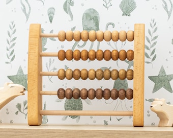 Custom Abacus Counting Toy / Nursery Decorations / Wooden - Etsy