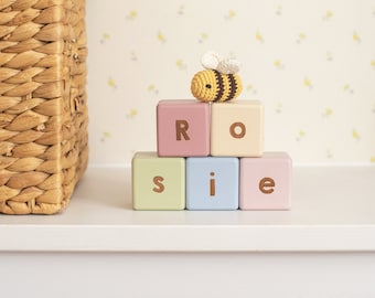 Freestanding Wooden Personalised Letter Name Blocks, Toy Story Blocks ...