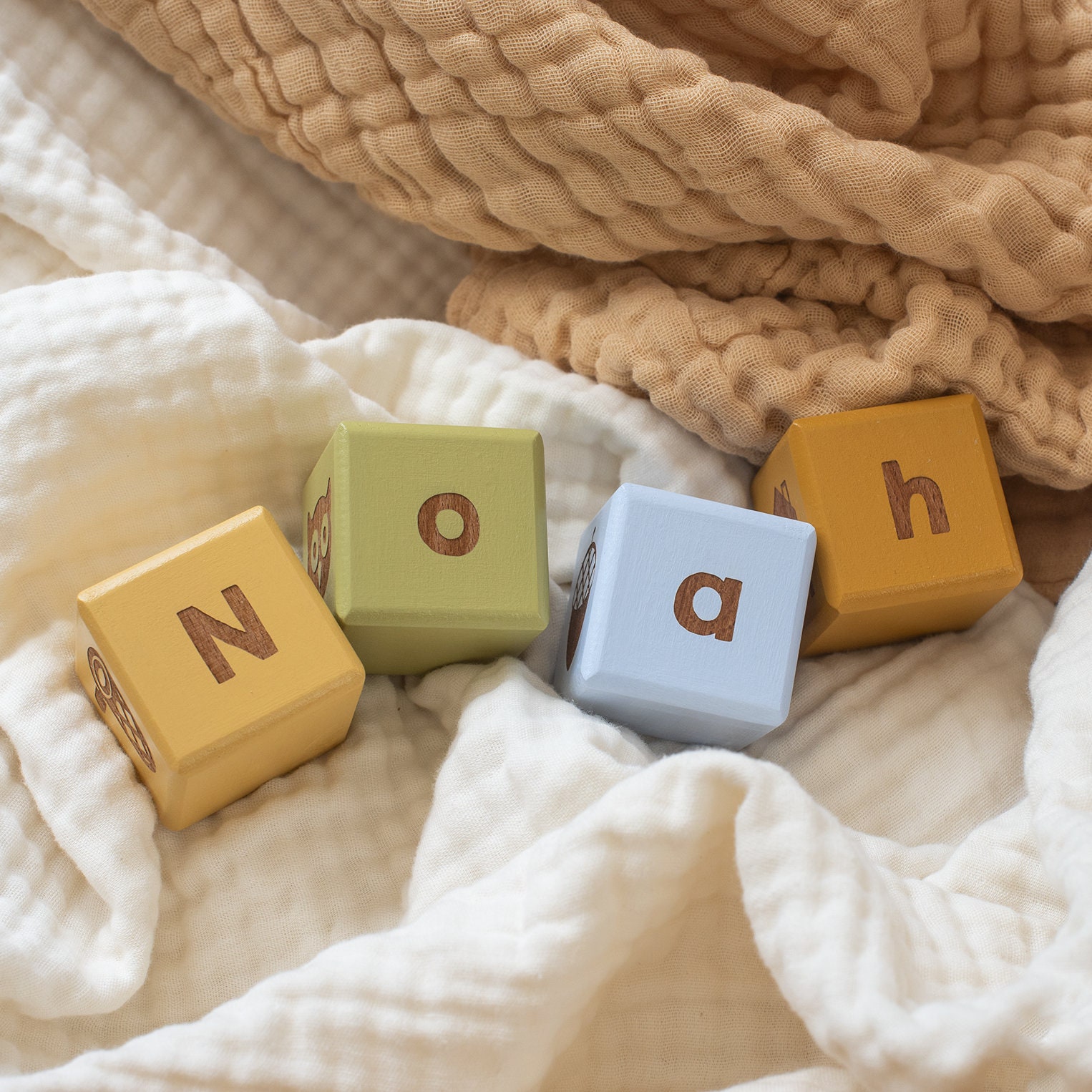 Wooden Letter Blocks / Baby Name Blocks | Etsy